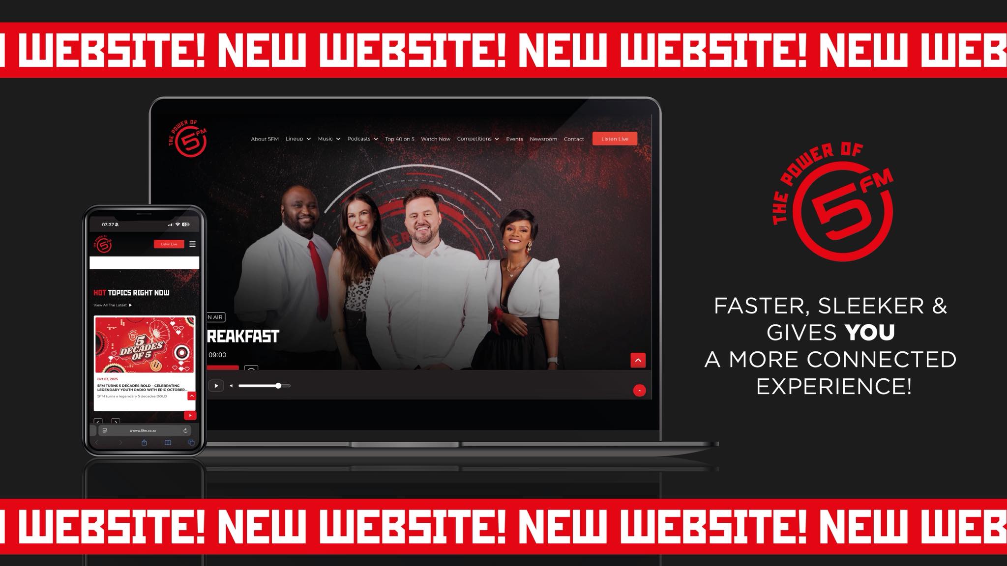 5FM unveils dynamic new website built for South Africa’s Always-On ...